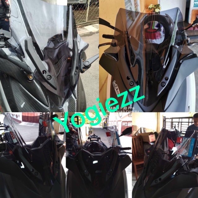 Jual Windshield yamaha xmax model givi visor xmax flyscreen xmax 250 ...