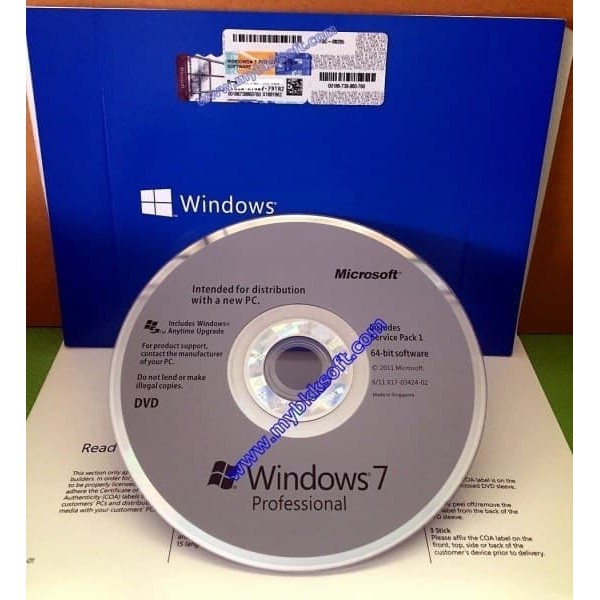Jual TERBARU- WINDOWS 7 PRO SP1 64 BIT PACK DVD ORIGINAL | Shopee Indonesia