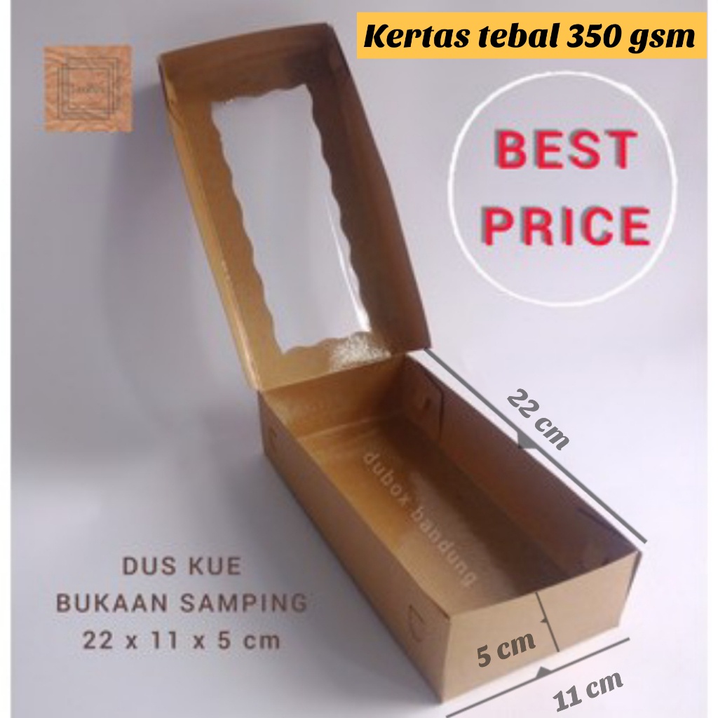 Jual 1pak=10pcs DUS BOX 22x11x5 DUS DONAT DUS MAKANAN DUS BOX MURAH DUS ...