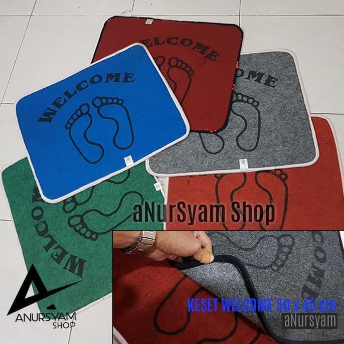 Jual Keset WELCOME Keset Lantai Tulisan WELCOME anursy44 | Shopee Indonesia