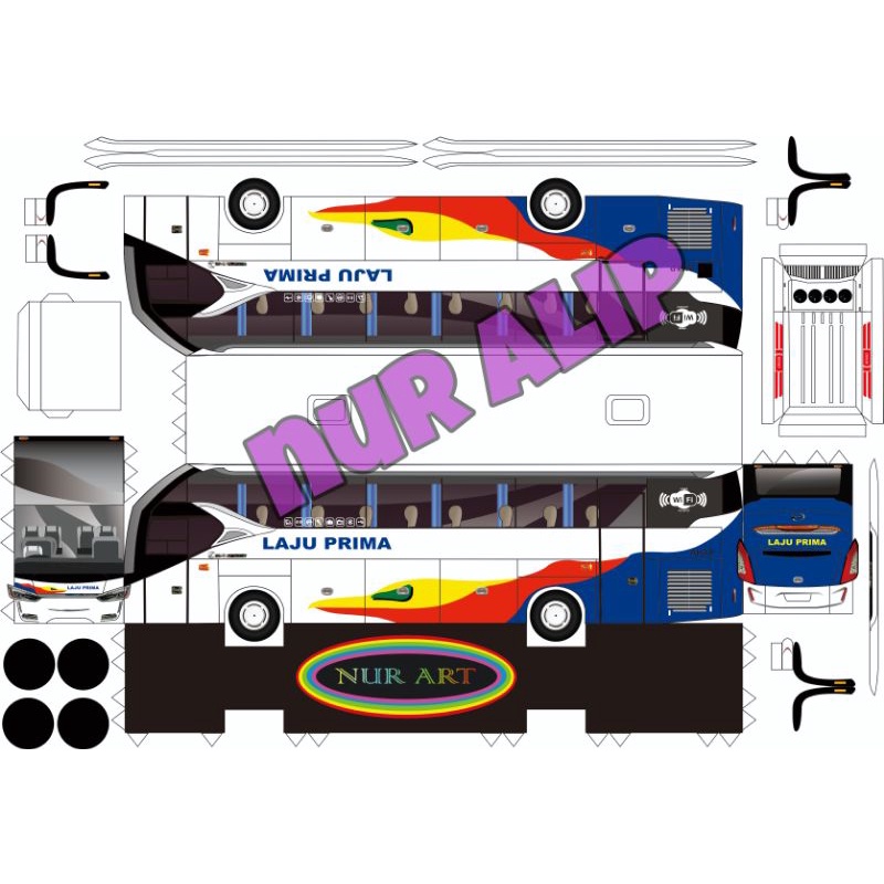 Jual papercraft bus DIY, LAJU PRIMA (XHD) | Shopee Indonesia