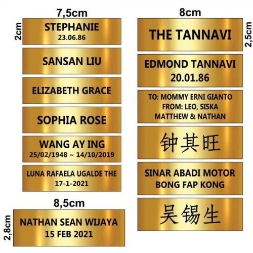 Jual Plat Custome Nama Plat Custome Logo Perusahaan | Shopee Indonesia