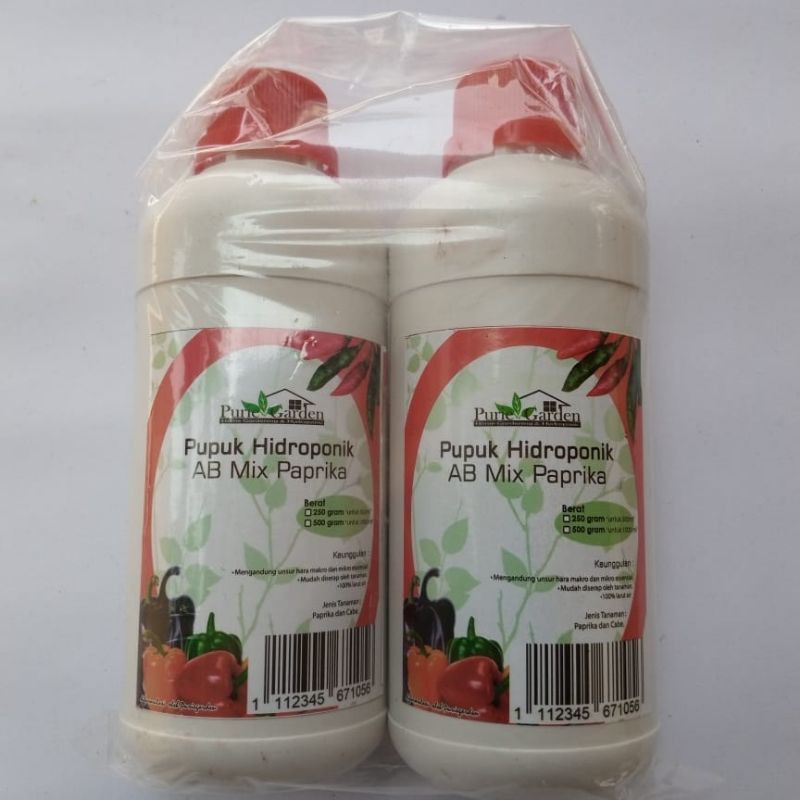 Jual Pupuk / Nutrisi Hidroponik AB Mix Paprika & Cabai 250gr Dalam ...