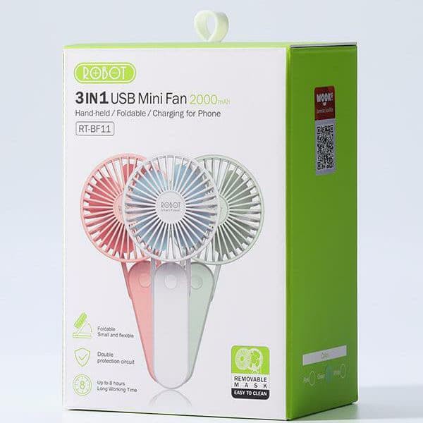 Jual GARANSI 1 TAHUN KIPAS PORTABEL MINI FAN ROBOT BF11 BF22S BF19 ...