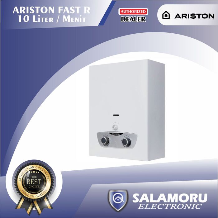 Jual Ariston Fast R 10 Liter/Menit Instan Water Heater Gas LPG Pemanas ...