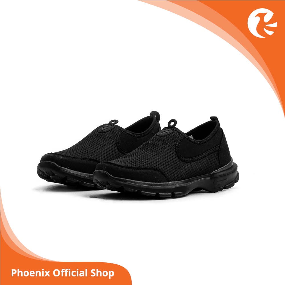 Jual Phoenix Official - Sepatu Slip On Pria - Denzel All Black | Shopee ...