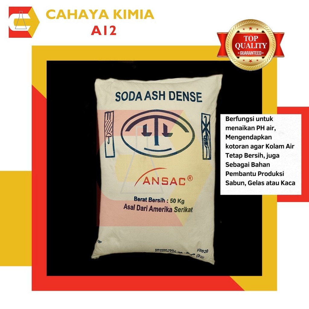 Jual Soda Ash Dense ANSAC ex. USA (Na2Co3) 1 zak 50 kg | Shopee Indonesia