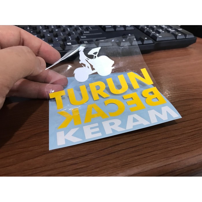 Jual jdm sticker (TURUN BECAK) | Shopee Indonesia