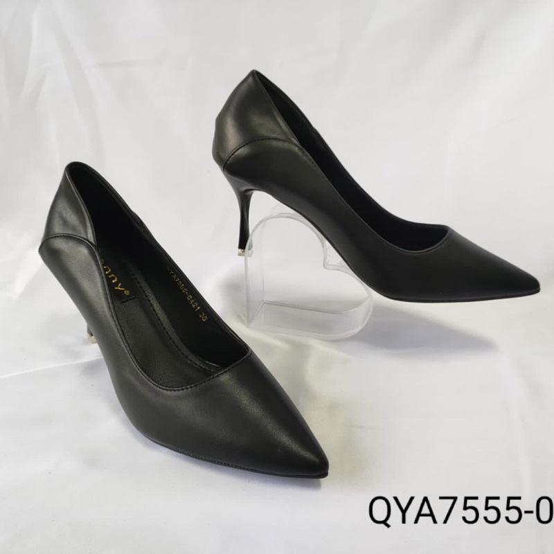 Jual Pump heels Full black matte doff 7cm high heels by genny Import ...