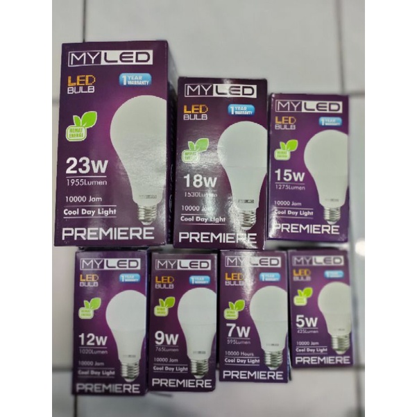 Jual LAMPU LED BOHLAM LED MY LED BULB PREMIER 5W,7W,9W,12W,15W,18W,23W ...