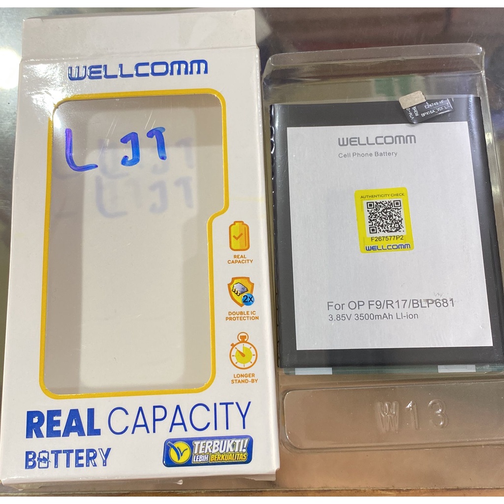 Jual BATTERY MEREK WELLCOMM FOR OPPO F9 / F9 PRO / REALME 17 / OPPO A79 ...