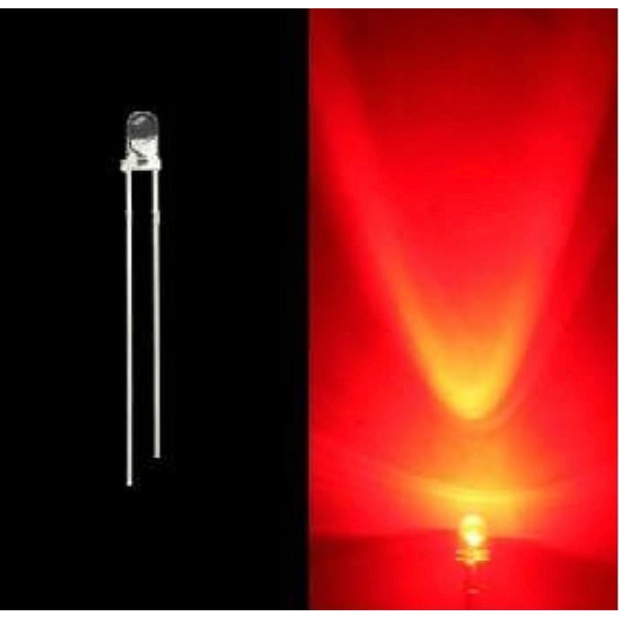Jual LED 3mm 3 mm Putih - Merah Hijau Kuning Biru - isi 1000 pcs ...