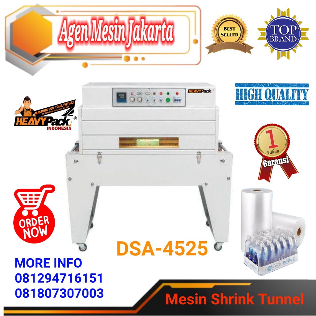 Jual Thermal Shrink Machine Heavypack Mesin Penyusut Plastik DSA-4525 ...