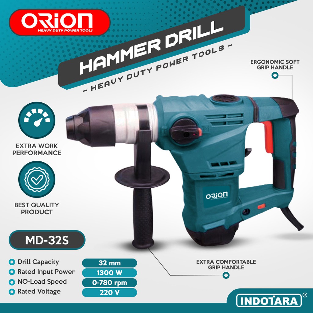 Jual Mesin Jack Hammer / Hammer Drill / Mesin Bor Tembok Orion MD32S ...