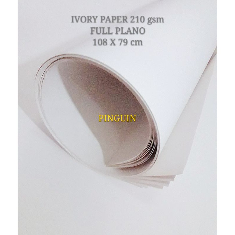 Jual KERTAS KARTON IVORY 210 gsm ( full plano 79 x 108 cm ) BACA ...