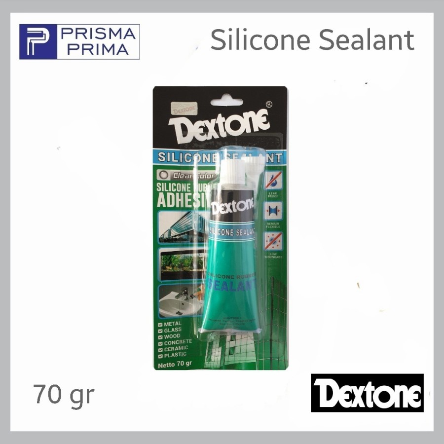 Jual Lem Kaca Silicone Sealant Dextone Clear 70 gr | Shopee Indonesia