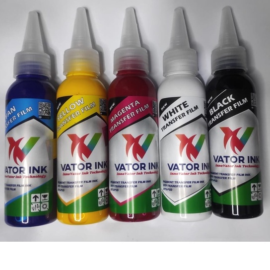 Jual Tinta DTF YMCK Vator INK 250ml warna transfer pet film sablon ...