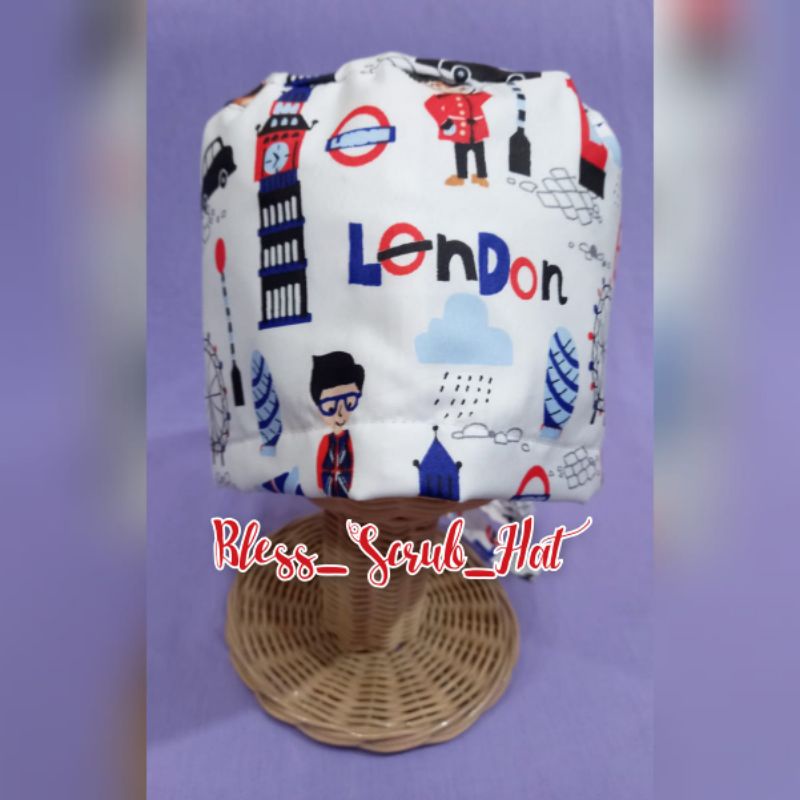 Jual Topi Bedah / Nurse Cap/ Sugical cap/ Topi APD/London | Shopee ...
