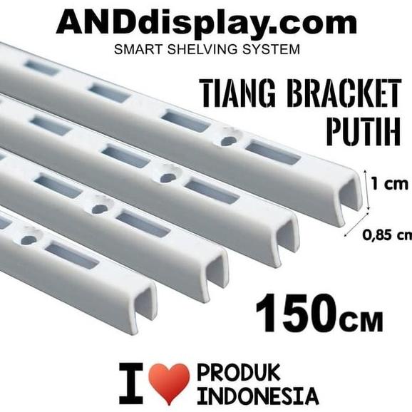 Jual Tiang Bracket Putih 150Cm Braket Penyangga Rak Display | Shopee ...