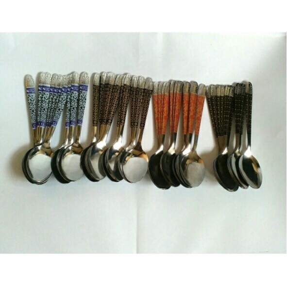 Jual Sendok Makan Motif Batik Stainless Tebal / spoon batik stainless ...