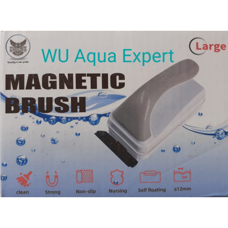 Jual Sikat Pembersih Kaca Aquarium Magnet Scaper SAKKAI PRO Small ...