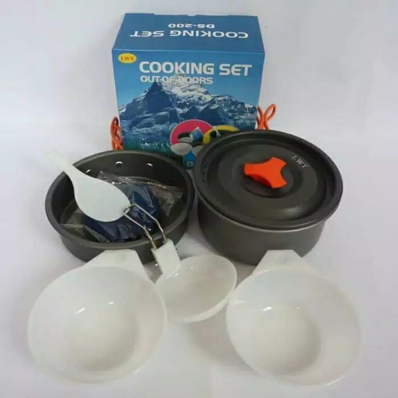 Jual Cooking Set / Nesting Ds200 / alat masak gunung | Shopee Indonesia