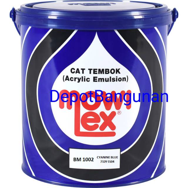 Jual Cat Taman Cat Tembok Mowilex Interior Warna Khusus 2.5 Liter ...