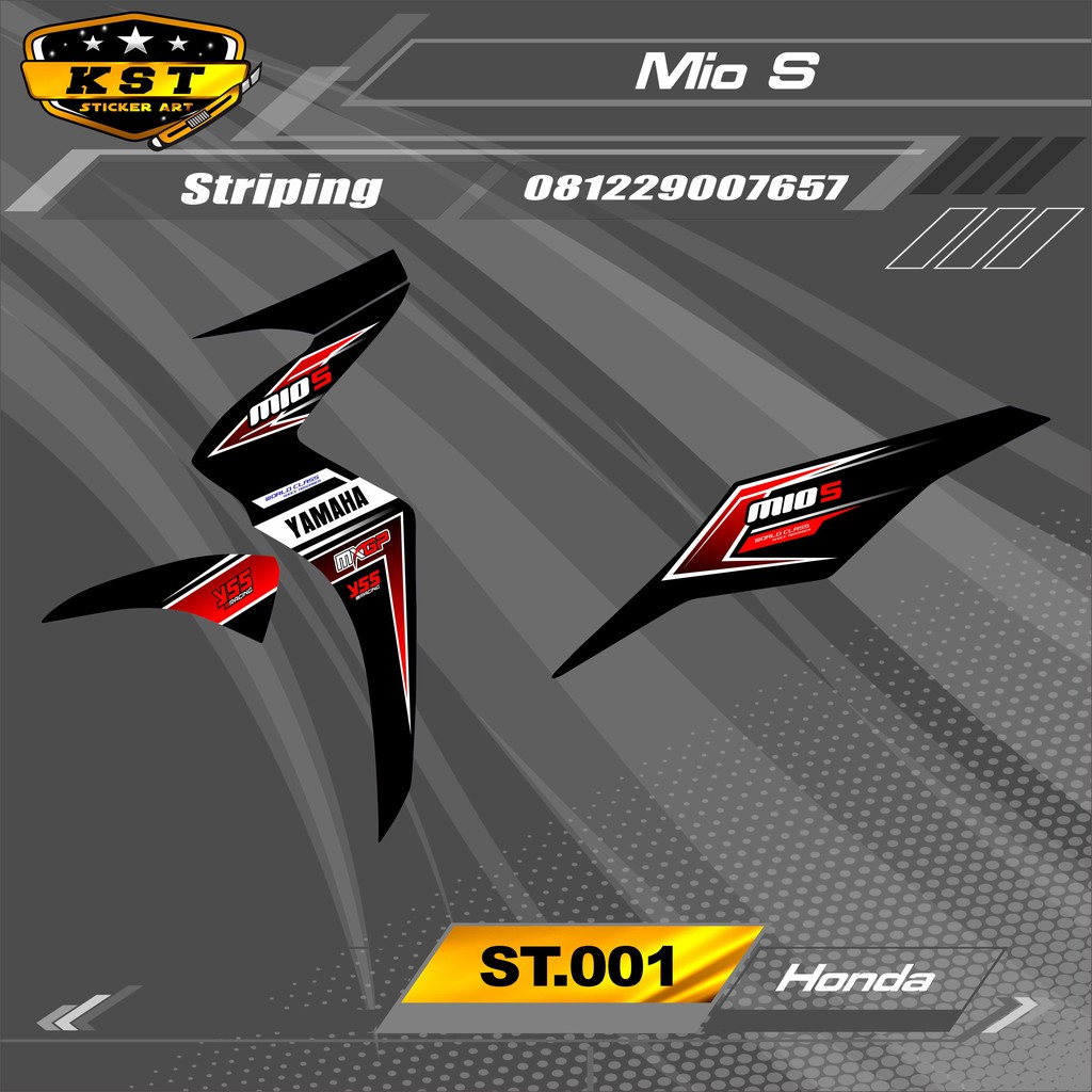 Jual Striping Mio S - Sticker Striping Yamaha Mio S. ST 001 | Shopee ...