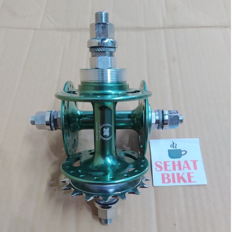 Jual Hub Single Speed Novatec ANO GREEN Lubang 36 17T Doltrap Sealed ...