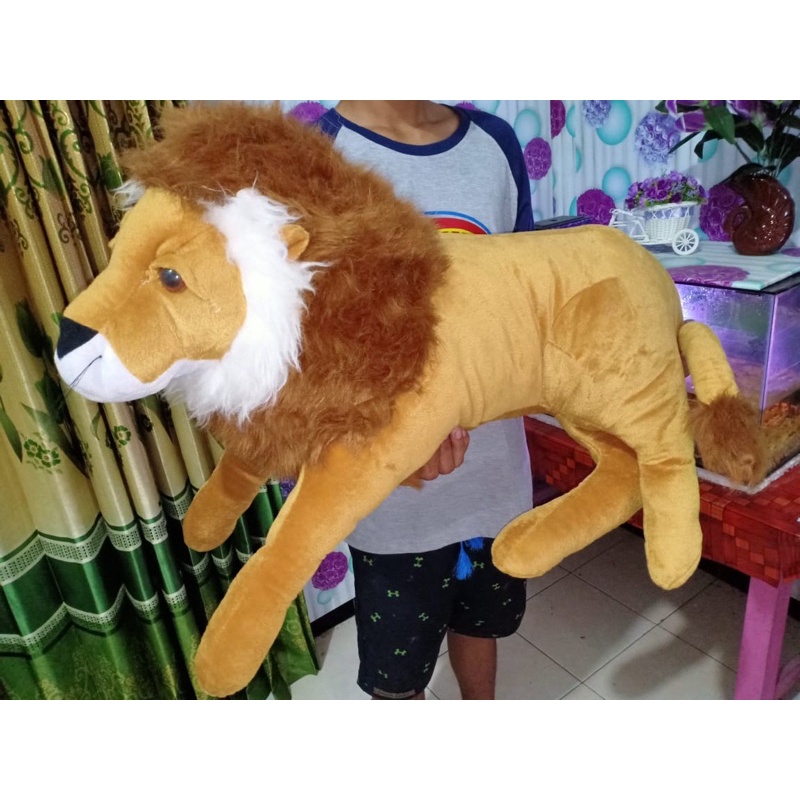 Jual BONEKA SINGA BISA DUDUK | BINEKA SINGA JUMBO | Shopee Indonesia
