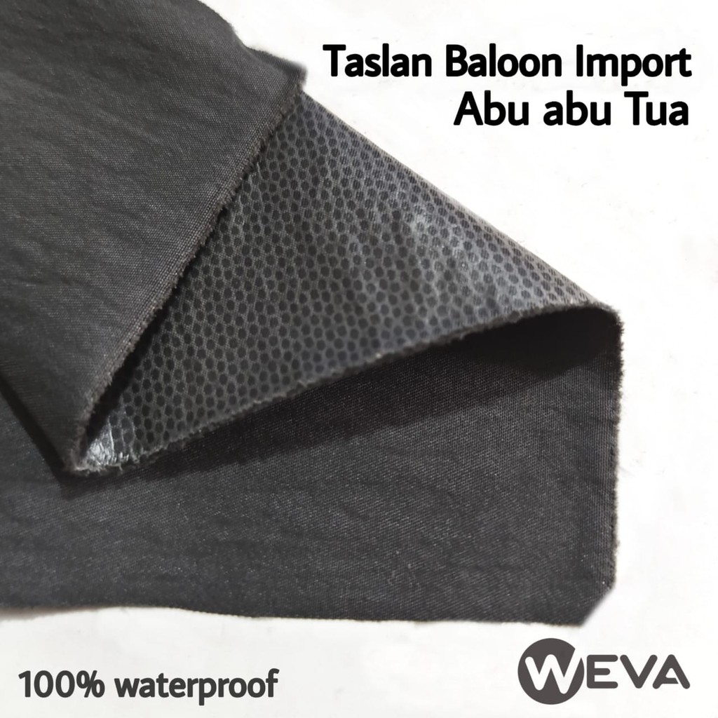 Jual Bahan Kain Jaket Parasut Taslan Baloon Abu-Abu Tua | Shopee Indonesia