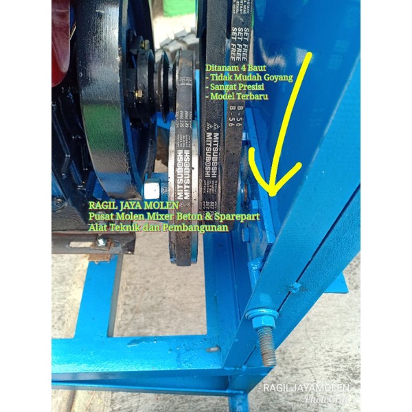 Jual MESIN MOLEN COR BETON SEMEN 500 LITER + DIESEL R 180 | Shopee ...