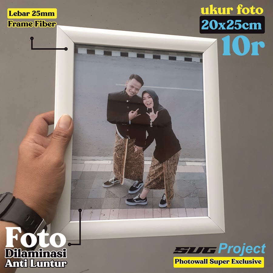 Jual Cetak Foto Pigura List Putih ukur 10r Craftpedia Roepabaru ...