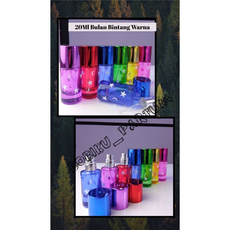 Jual BOTOL PARFUM SPRAY 20ML CASA BULAN BINTANG WARNA PER 1 LUSIN ...