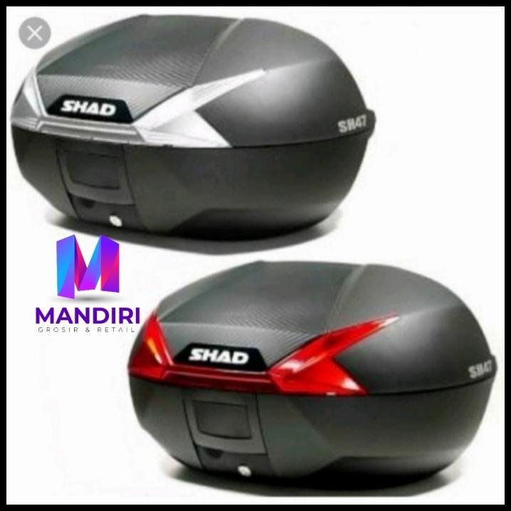 Jual Top Box Shad 47 New Model Mika Merah Dan Putih | Shopee Indonesia