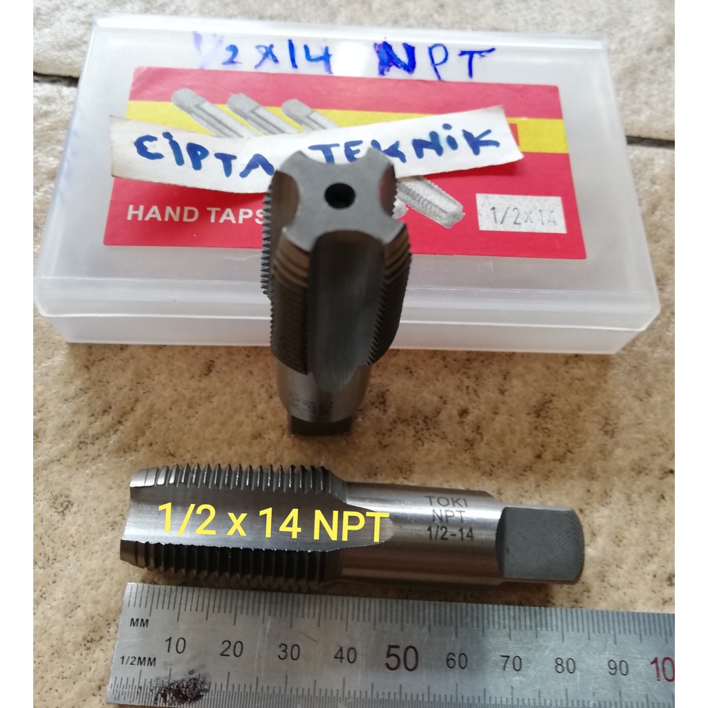 Jual Hand Tap Pipa Toki 1/2"inchi X 14 NPT - Tap pipa 1/2"x14 NPT tap ulir pipa | Shopee Indonesia