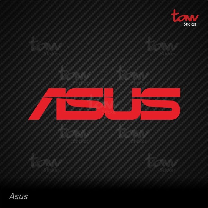 Jual Asus Logo Cutting Sticker Stiker mobil motor laptop - 4x0,8 cm ...