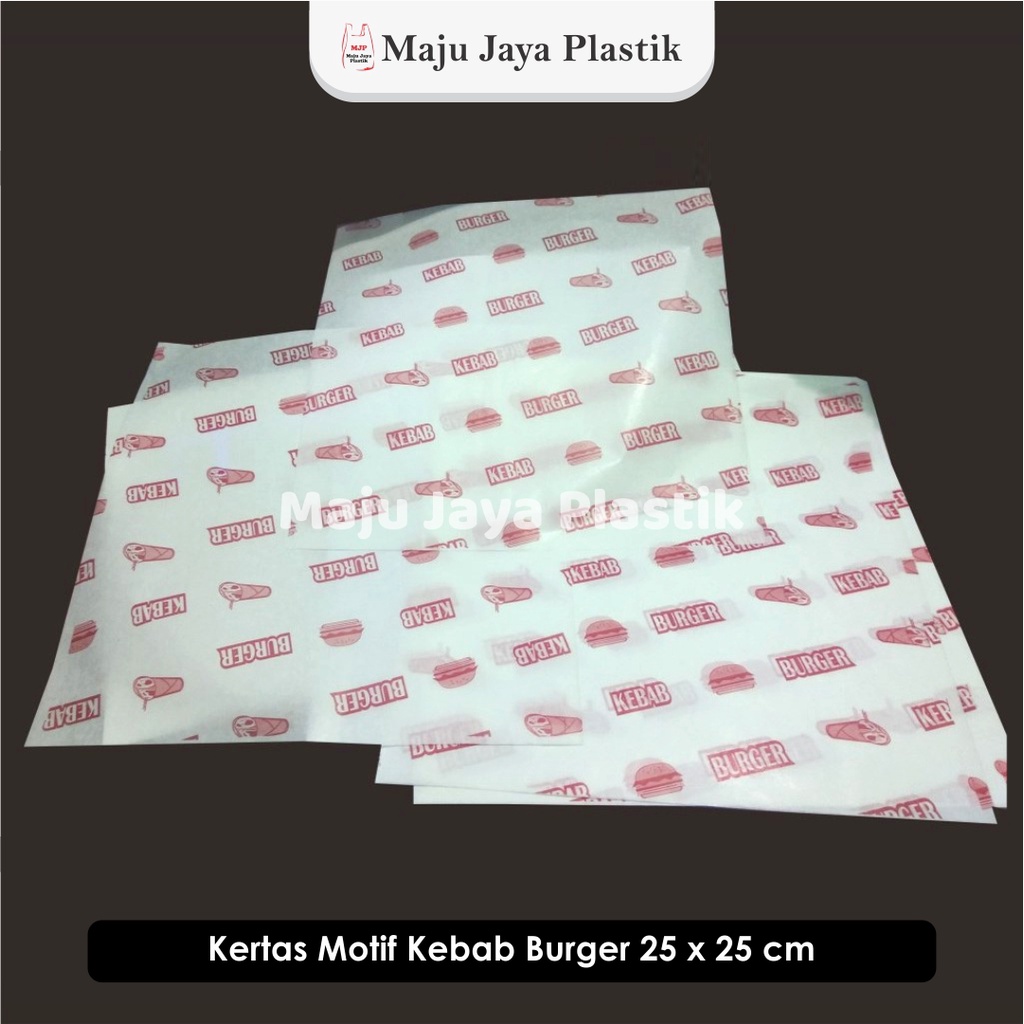 Jual isi 100 pcs Kertas Wax / Kertas Bungkus Nasi seperti Mcd / kertas ...