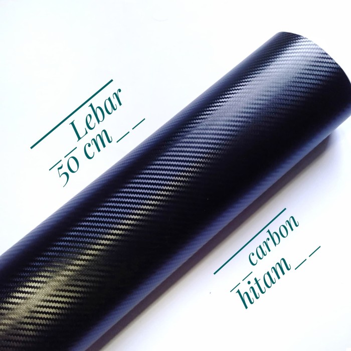 Jual Hari Ini Sticker Scotlite Motor Mobil Carbon Hitam Ukuran L50 X ...