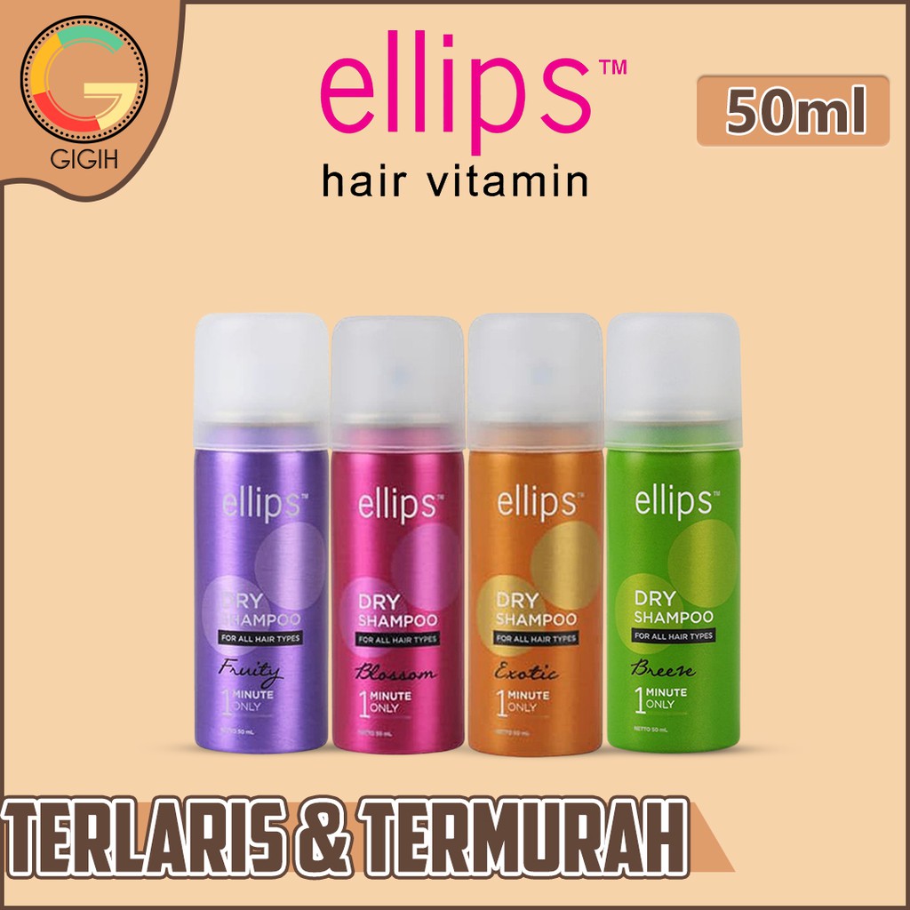 Jual ELLIPS DRY SHAMPOO ALL SERIES 50ML (BREEZE/FRUITY/BLOSSOM/EXOTIC ...