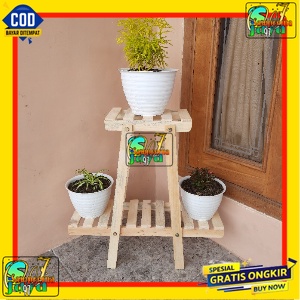 Jual RAK BUNGA SUSUN UKURAN TINGGI / tempat bunga wooden / standing pot ...
