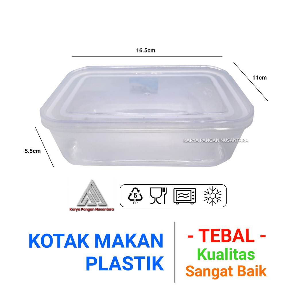 Jual KOTAK MAKAN PLASTIK 700 ML FOOD CONTAINER BOX PLASTIK MAKANAN ...