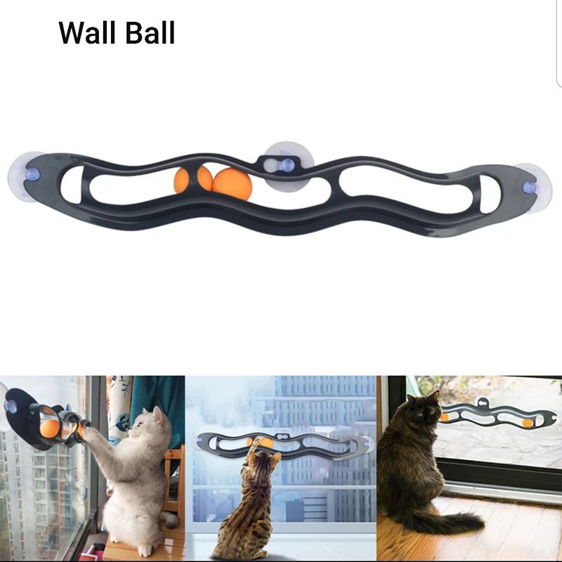 Jual Track n'Roll - Wall Ball mainan kucing | Shopee Indonesia