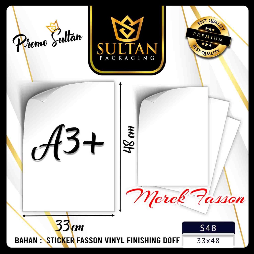 Jual Kertas Sticker Yupo Vinyl - Kertas Transparan A3+ - S48 | Shopee ...