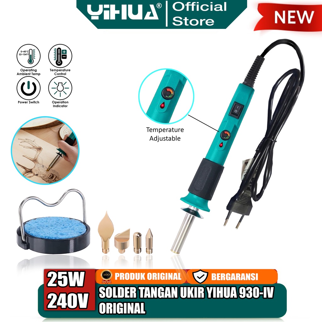 Jual Yihua 930-IV Solder Tangan Listrik Ukur Kayu Soldering Alat Ukir Solder Ukir Lukis Kayu ...