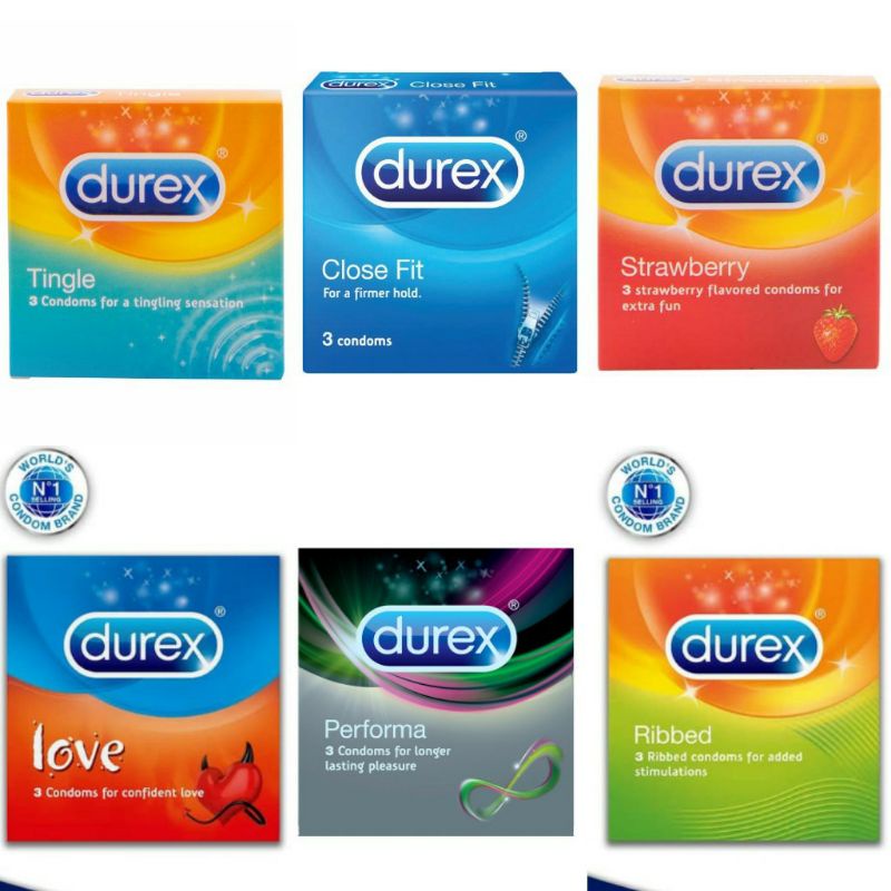 Jual Durex All Variant isi 3 | Shopee Indonesia