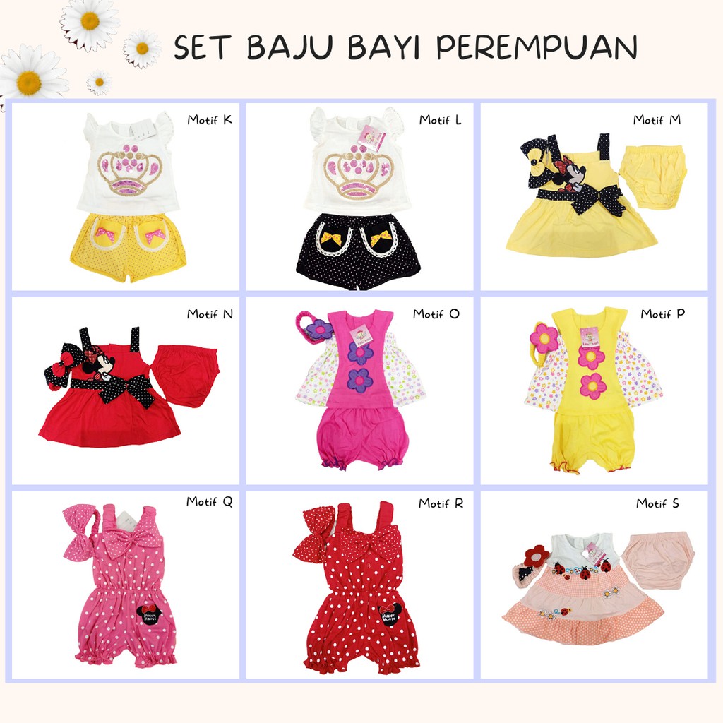 Jual Set Baju Bayi Perempuan / Dress Bayi / Jumpsuit Bayi / Baju dan ... Jual Set Baju Bayi Perempuan / Dress Bayi / Jumpsuit Bayi / Baju dan ...