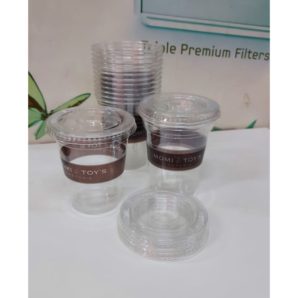Jual 50 Pcs Gelas Plastik plastic glass cup 14 oz Surya Indo Plastic ...