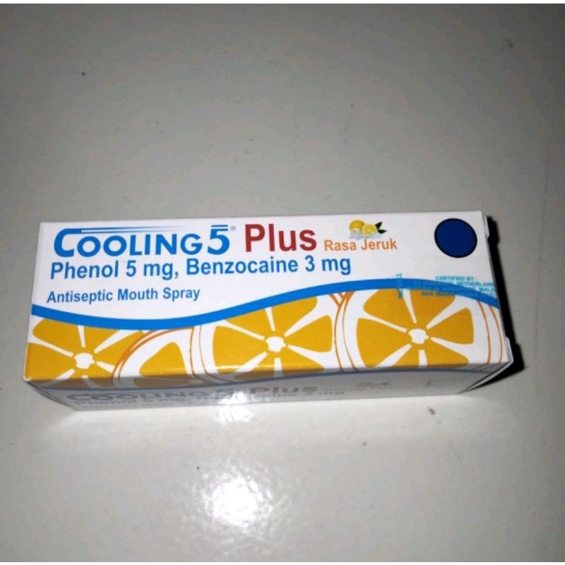 Jual Cooling 5 plus mouth spray 15ml rasa jeruk | Shopee Indonesia