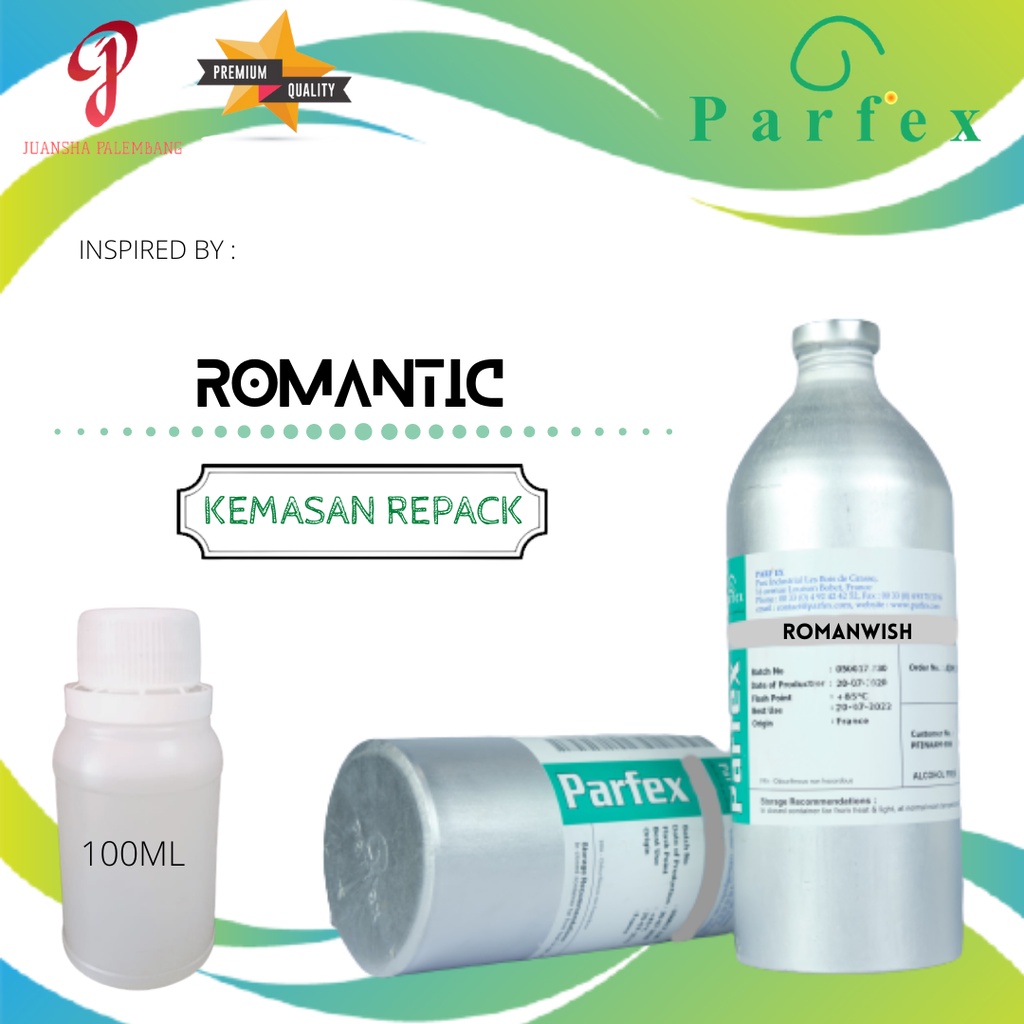 Jual BIBIT PARFUM MURNI | ROMANTIC | PARFEX | REPACK | 100 ML | Shopee ...